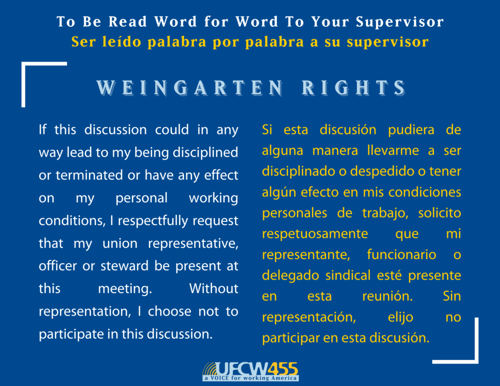 Know Your Rights | UFCW455